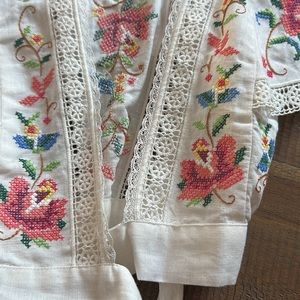 Zimmermann | Tops | Zimmermann Linen Embroidered Top | Poshmark